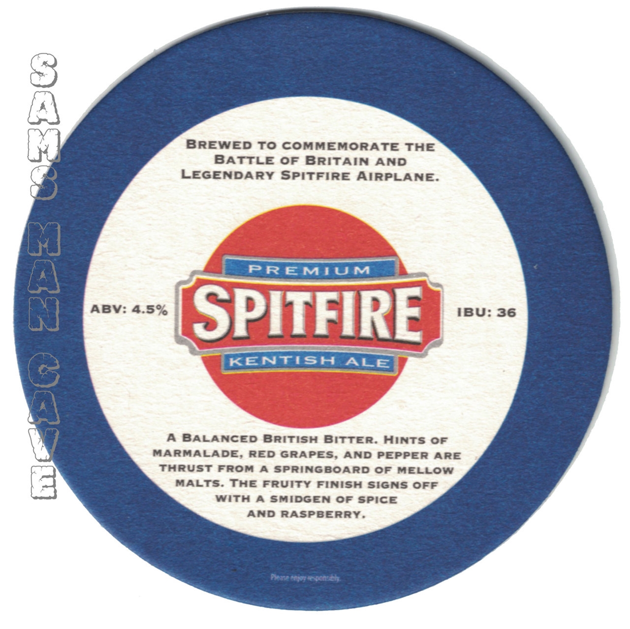 Spitfire Kentish Ale Beer Coaster