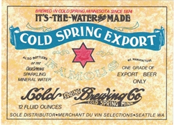 Cold Spring Beer Label