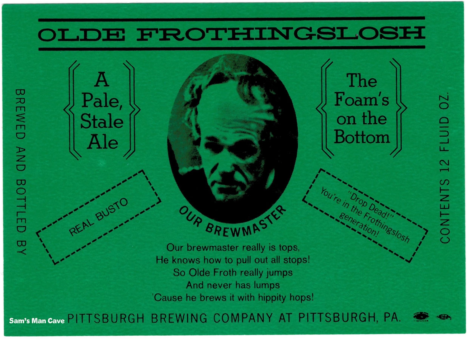 Olde Frothingslosh Ale Label