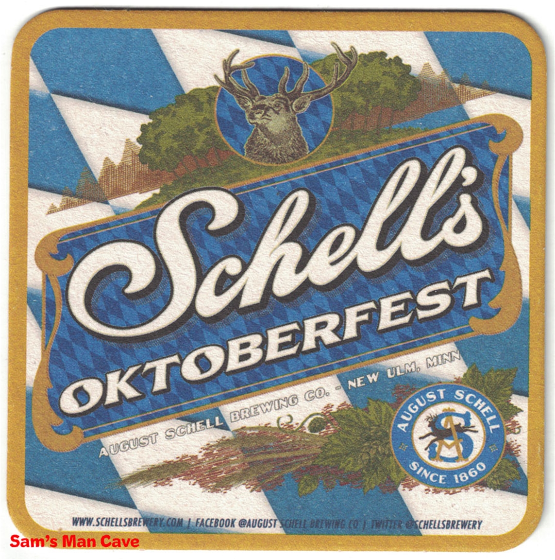 Schell's Oktoberfest Beer Coaster