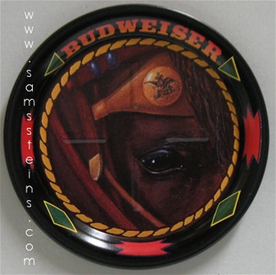 Budweiser Western Metal Beer Coaster SET