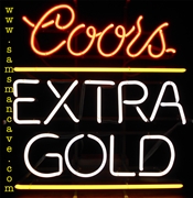 Coors Extra Gold Full Tilt Taste Beer Poster