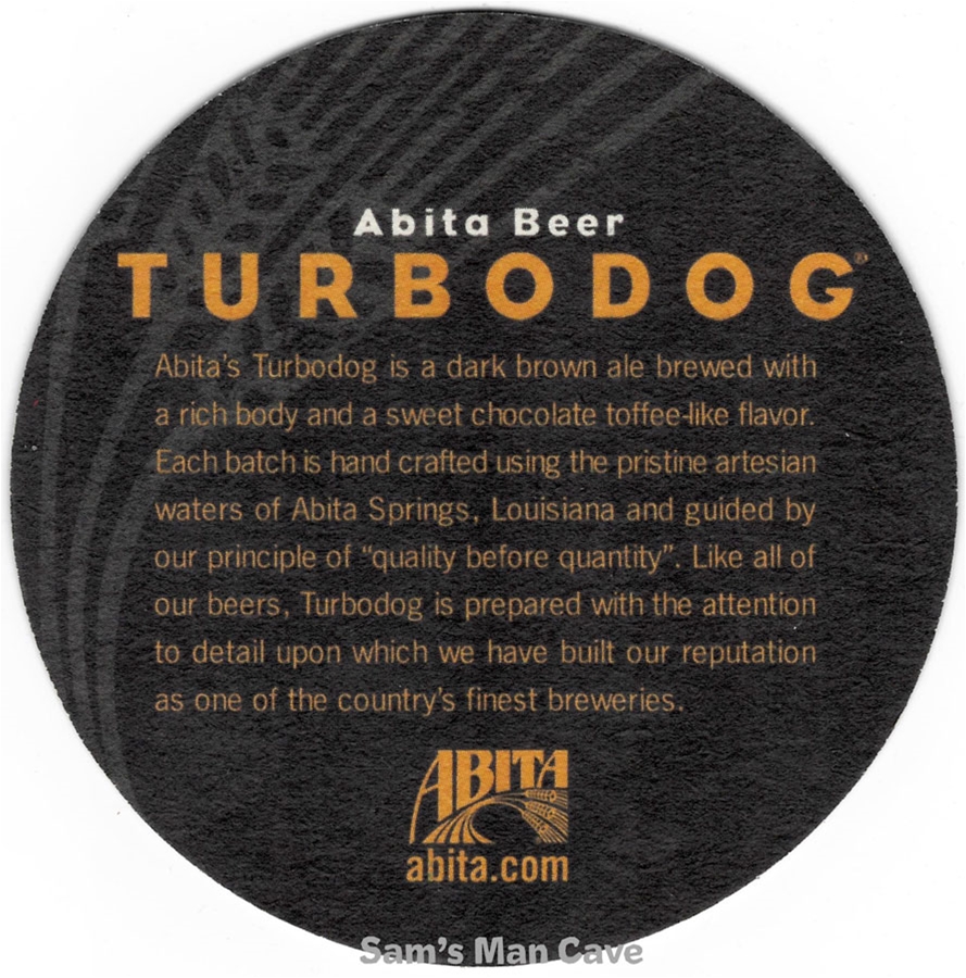 Abita Turbodog Beer Coaster