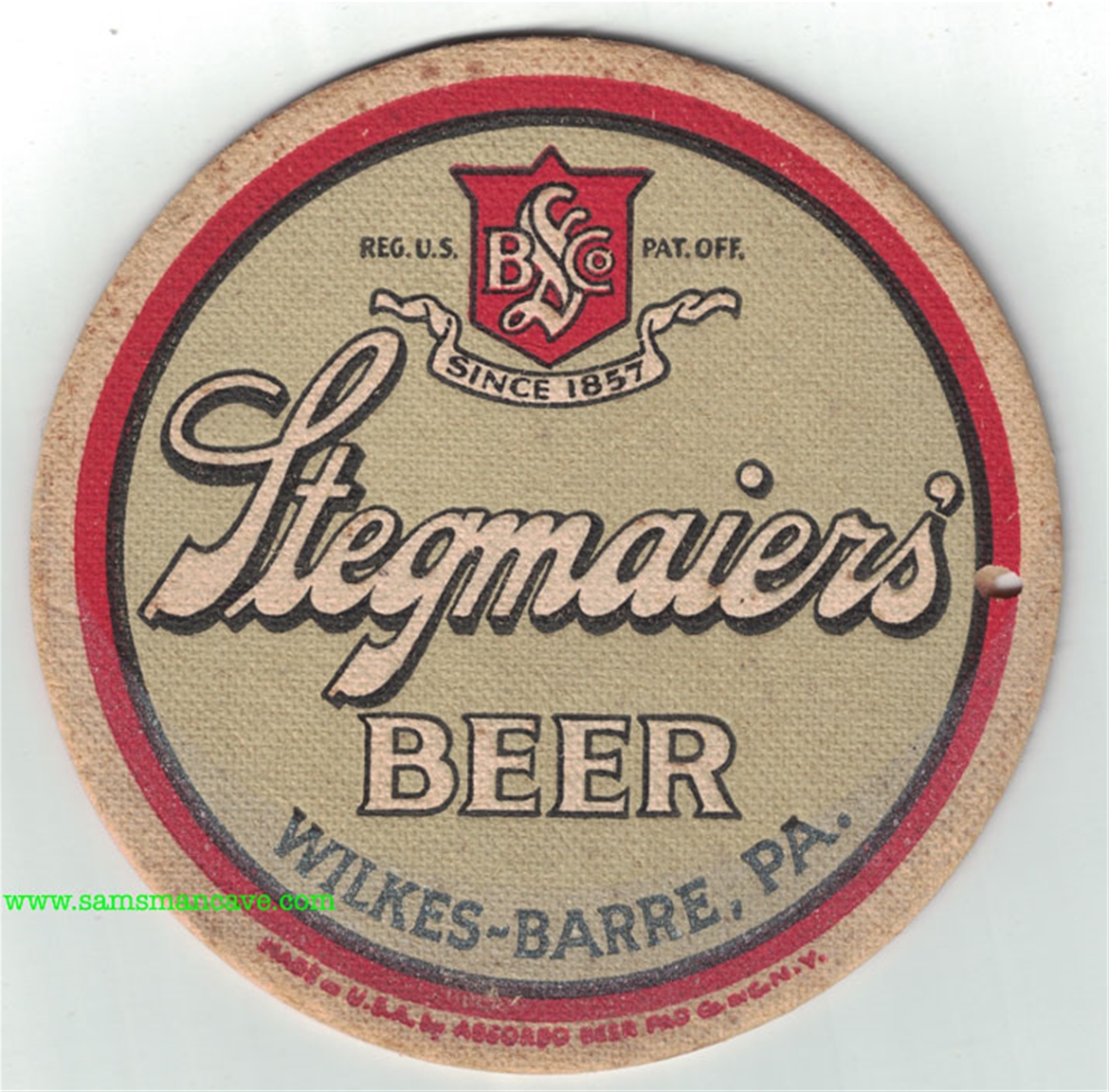 Stegmaier's Beer Coaster
