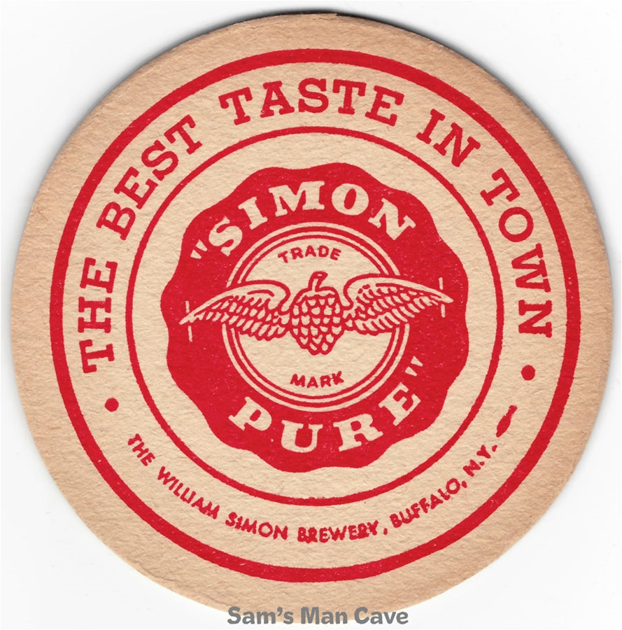 Simon Pure Old Abbey Pilsener Beer Coaster