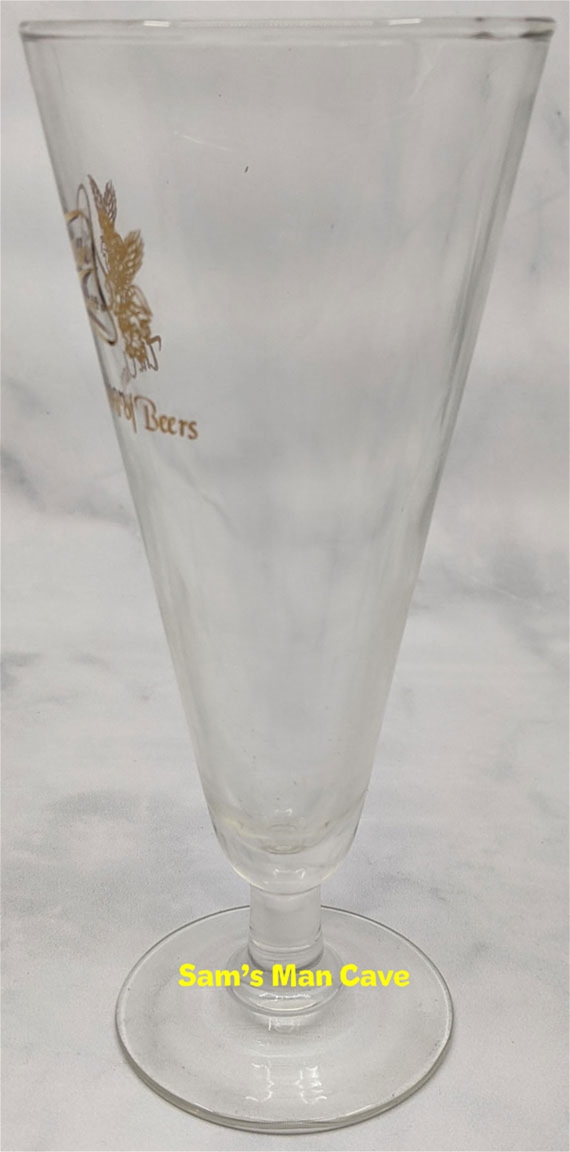 Miller High Life Footed Pilsner Glass