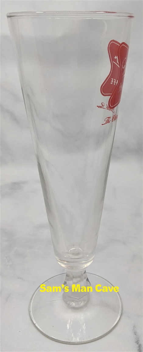 Miller High Life Footed Pilsner Glass