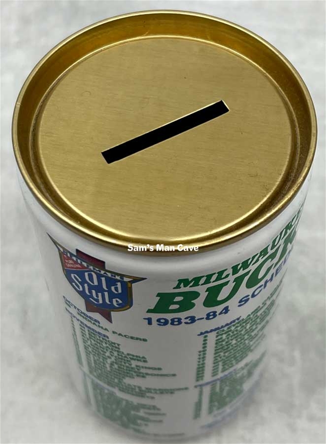 Old Style Milwaukee Bucks Beer Can Bank