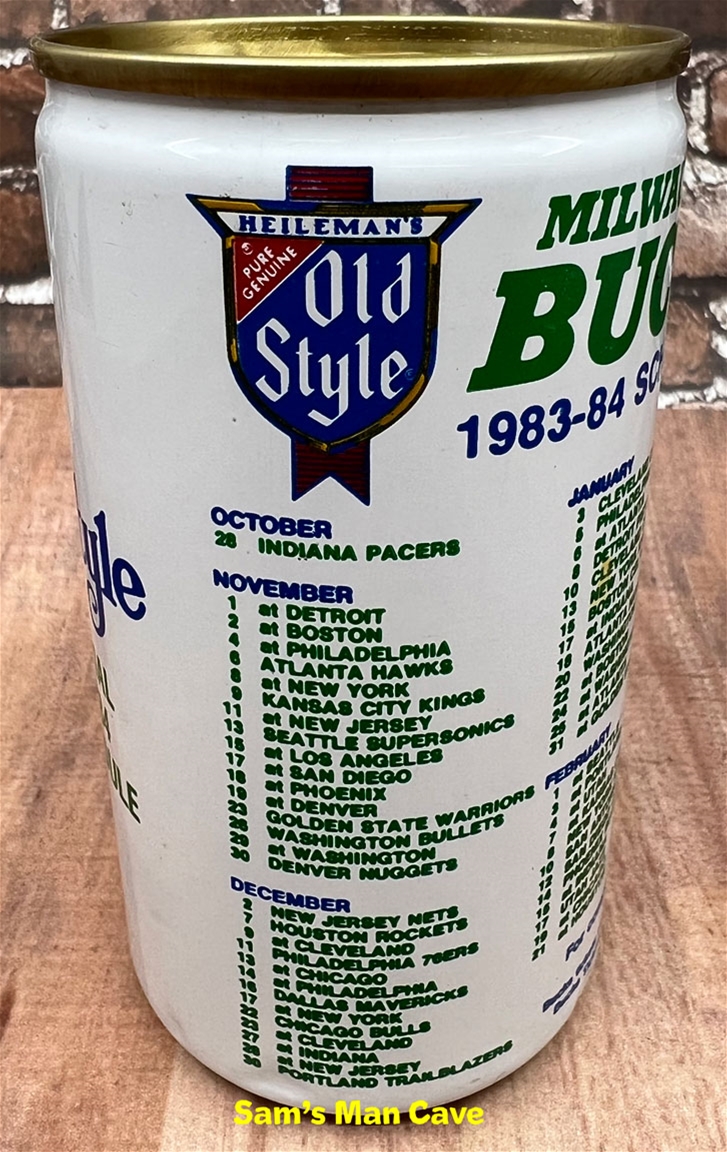 Old Style Milwaukee Bucks Beer Can Bank