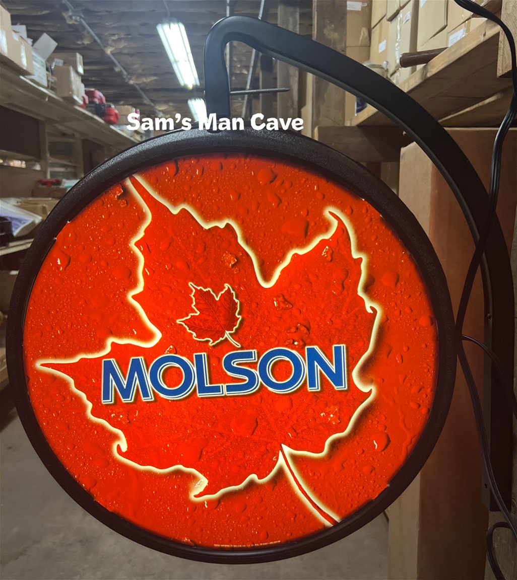 Molson Two Sided Pub Sign