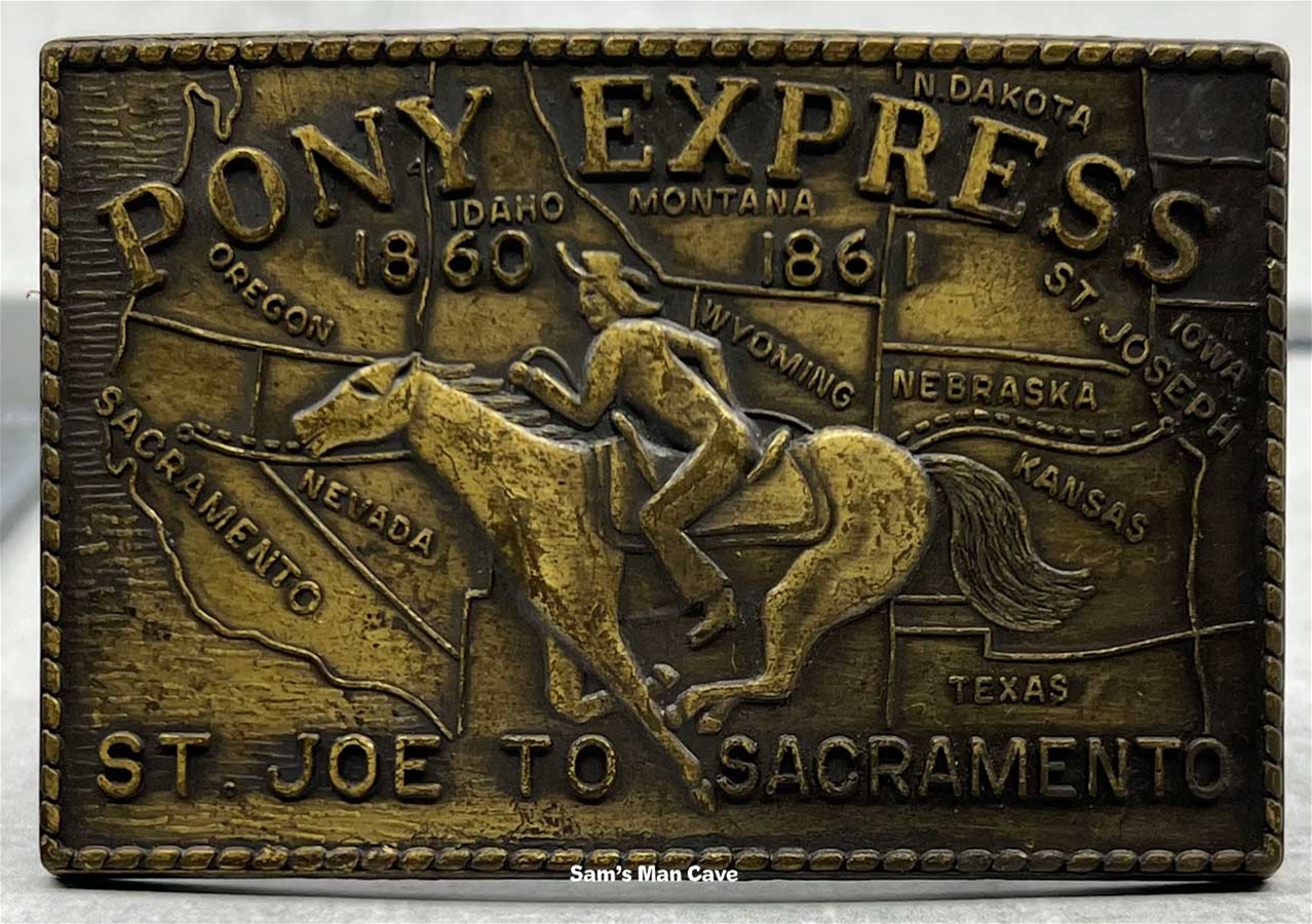 Pony Express Belt Buckle