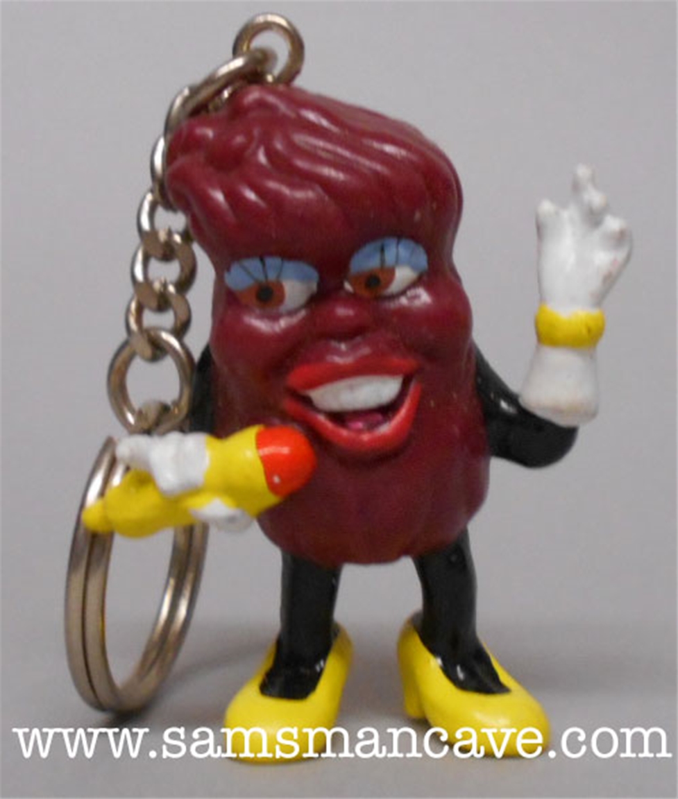 California Raisin Female Singer Keychain